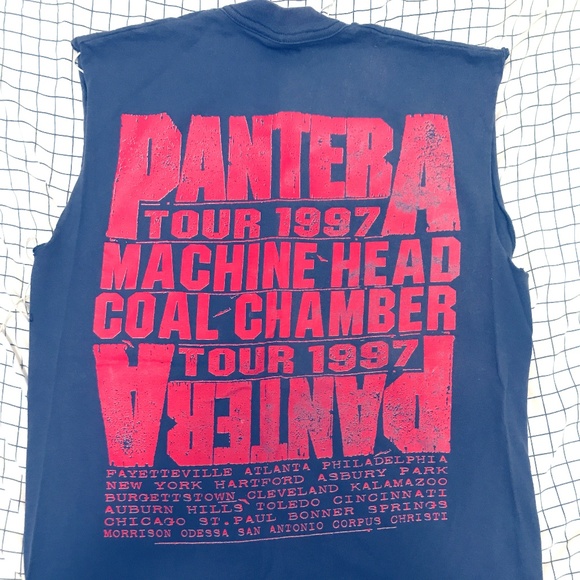 Pantera | Shirts | Vintage Pantera Concert Tour From 997 Tshirt | Poshmark